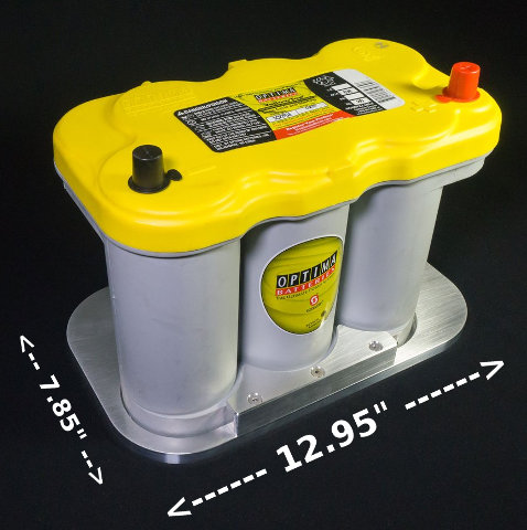 Purchase Aluminum Battery Tray designed to fit Optima D27F Battery D27F ...